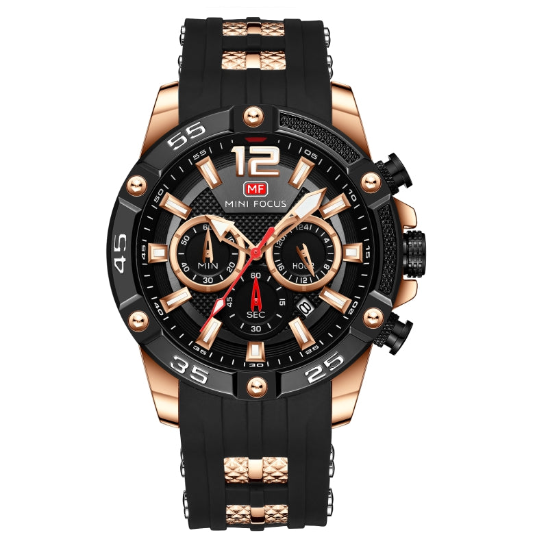 Overfly MINI FOCUS Sports Chronograph Watch For-Men(349-Black ...