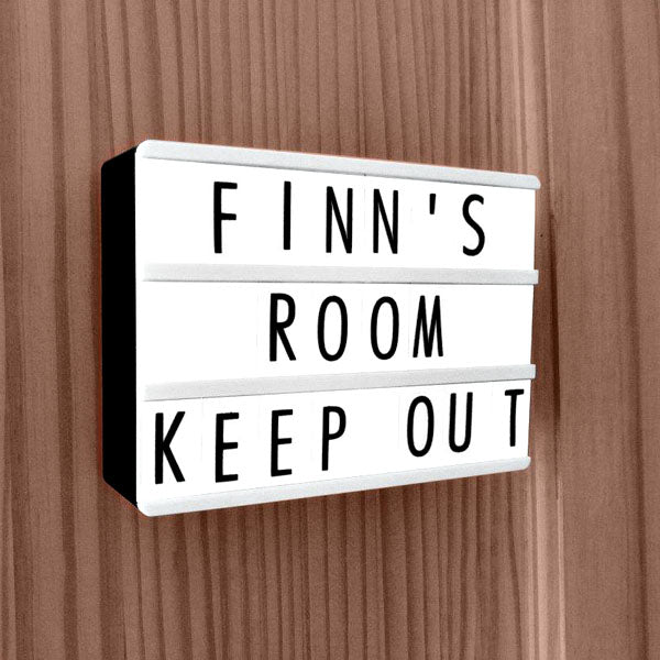 Mini A6 Magnetic Cinema LetterBox - LED with 90 letters & Symbols, to ...