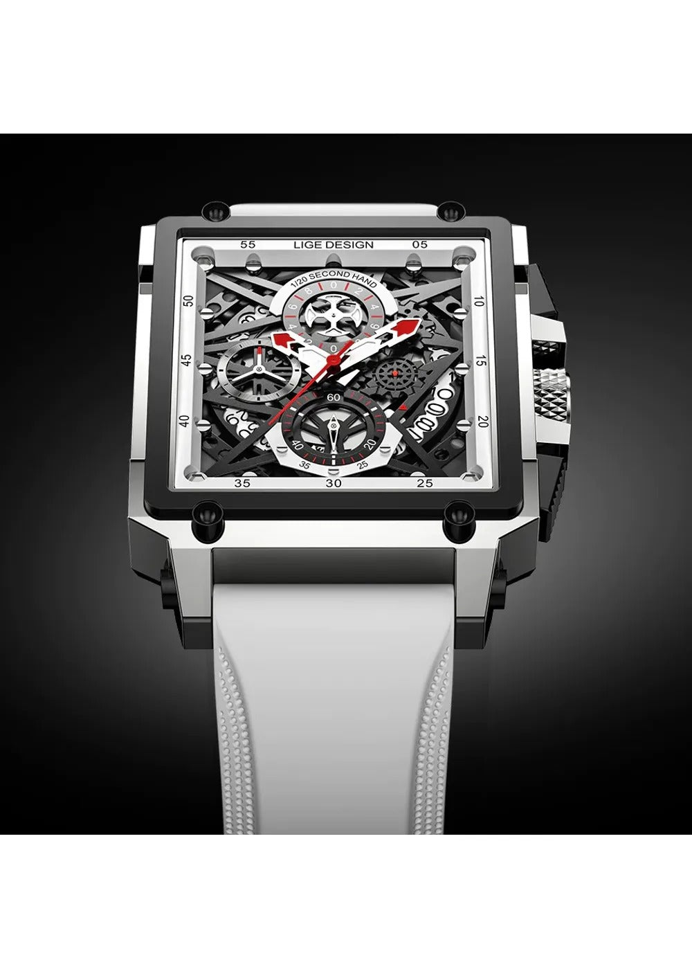 OVERFLY LIGE NOW IN INDIA - Rectangle Dial Men's Analog Chronograph Wa ...